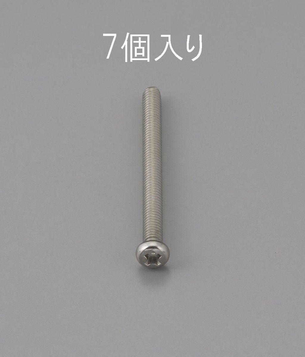 材質：ステンレス頭形状：(+)ナベ頭サイズ：M4X35入数：7個並目ねじ000012221233　