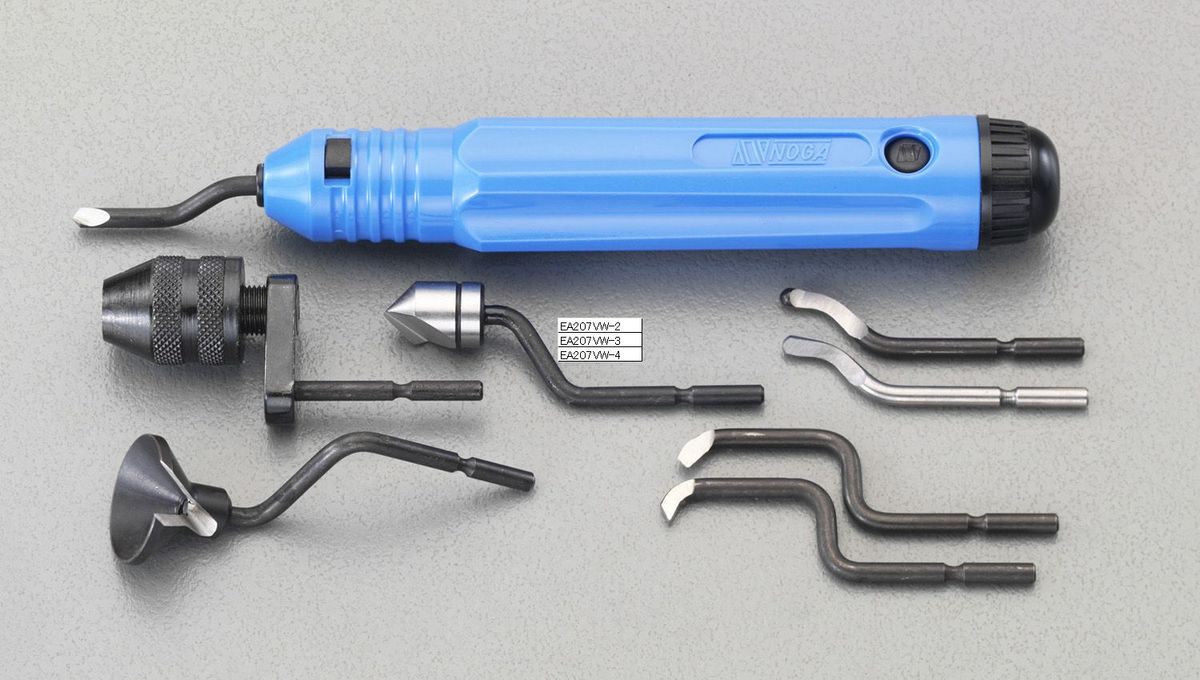 【セット内容】総重量：180gケースサイズ：200(W)X70(D)X30(H)mmハンドルドリルチャック外面取りカッター溝用スクレーパー3.2mmカウンターシンク10.4mmカウンターシンク内ねじ用スクレーパー小パイプリーマー（EA207...