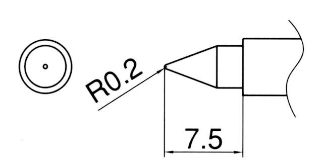 ●先端サイズ…R0.2EA304HE用交換こて先(標準付属)000012077496　