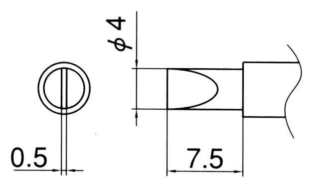 ●先端サイズ…φ4.0mmEA304HE用交換こて先000012077497　