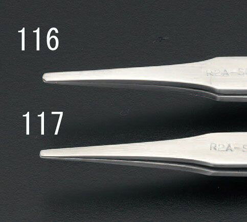 ●材質…ステンレス(SUS304)●先端幅…2.0mm●全長…115mm●先端…直・細逆作用ピンセット圧力調整ネジ無000012047022楽天 JP店　