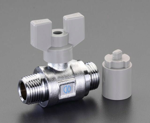 ●呼:13●使用温度:0-80°C●使用圧力:0.75MPa(7.5kgf//cm2)●材質:黄銅●使用流体:上水道水首長ハンドル兼用タイプ(アタッチメント付き)ワンタッチ着脱式ハンドル000012084924　