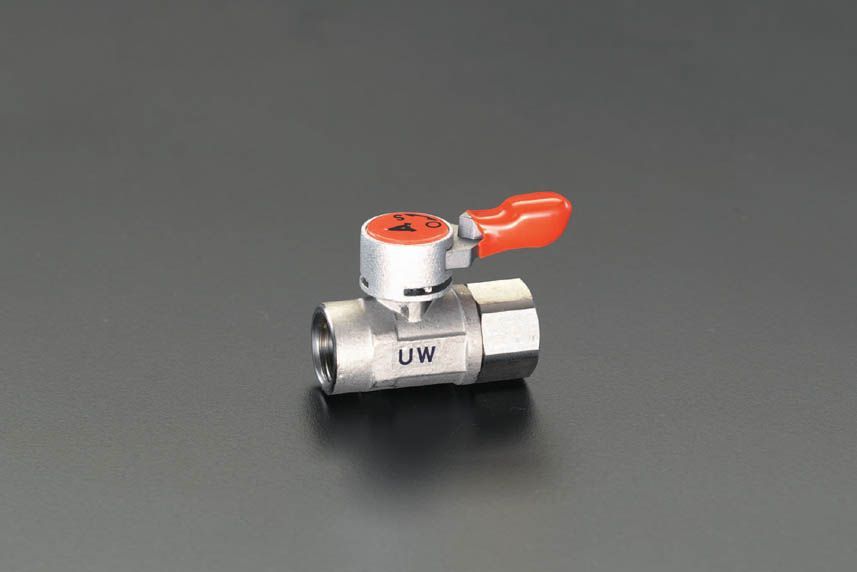 ●材質:ステンレス●圧力:0.98MPa以下●温度:-10-120°C●取付ねじ:Rc（PT）1/4"ハンドルの回転方向が自由に設定できます。000012050449　