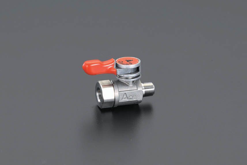 ●材質:ステンレス●圧力:0.98MPa以下●温度:-10-120°C●取付ねじ:R（PT）1/4"●取付ねじ:Rc（PT）1/4"ハンドルの回転方向が自由に設定できます。000012050455　