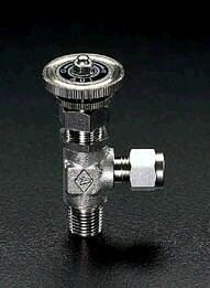 ●材質:SUS316●使用流体:空気・水・油●使用圧力:0-2MPa(20kgf//cm2)●使用温度:-10-100°C(凍結なきこと)●チューブ外径:8mm●取付ねじ:R（PT)1/4"000012050464　