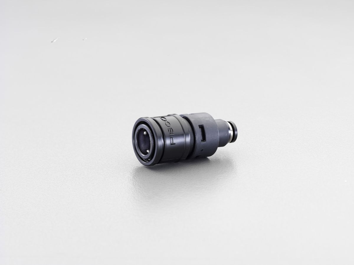 ●材質:黄銅（無電解ニッケルメッキ）●使用流体:空気●最高使用圧力:0.9MPa●使用温度:0-60°C（凍結なきこと）●チューブ外径:8mm●カラー:黒ワンタッチ継手付ストレートタイプ000012247906　