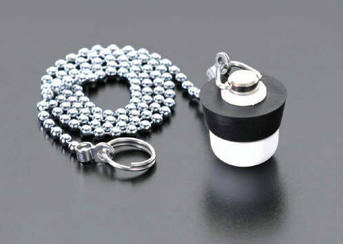 ●材質:NBR、POM、黄銅●ゴム直径:23-28mm●耐熱温度:80°C●くさり長:650mm000012046009　
