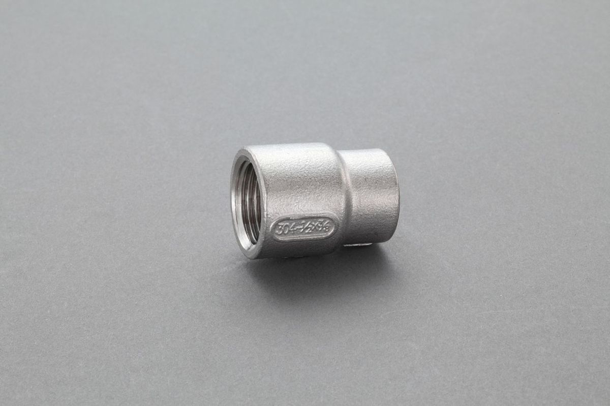 ●材質:SUS304(SCS13)●最高圧力:1.35MPa●ねじサイズ(Rc):3/8"×1/8"●全長:28mm2段落ちJIS B 2308000012249813　