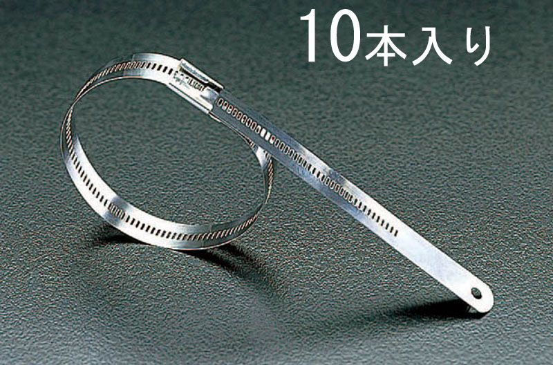 ●長さ:300mm●厚み:0.28mm●最大直径:88mm●材質:ステンレス(SUS316)●引張強度:112kgf●結束ツール:EA463F-10、FG-1、FG-2●幅:11.9mmセルフロックシステム手で締めつけることもできます。入数...