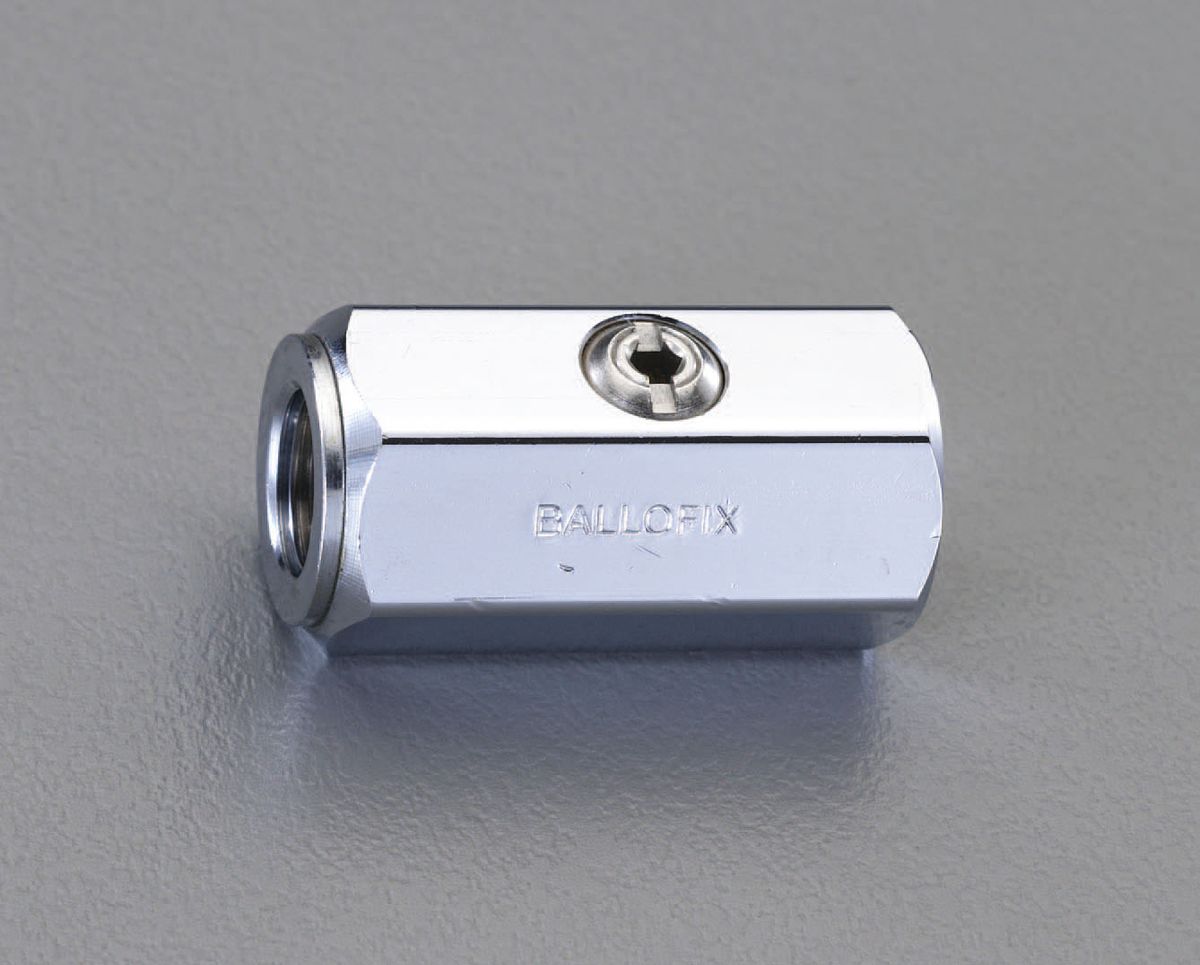 ●材質:本体:真鍮(クロムメッキ)●使用流体:水・空気●最高圧力:1.5MPa(水圧)●使用温度:0-120°C●六角穴径:5mm●入口ねじ:G（PF）3/4"●出口ねじ:G（PF）3/4"狭い通路の配管に最適です。000012208297　