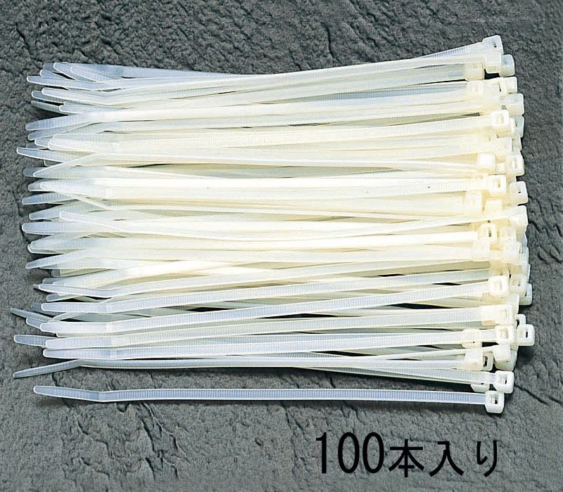 材質:ナイロン66厚み:1.5mm全長:250mm幅:4.8mm最大径:74mmループ引張強度:標準、22kgf入数は100本入りです。000012012166楽天 JP店　