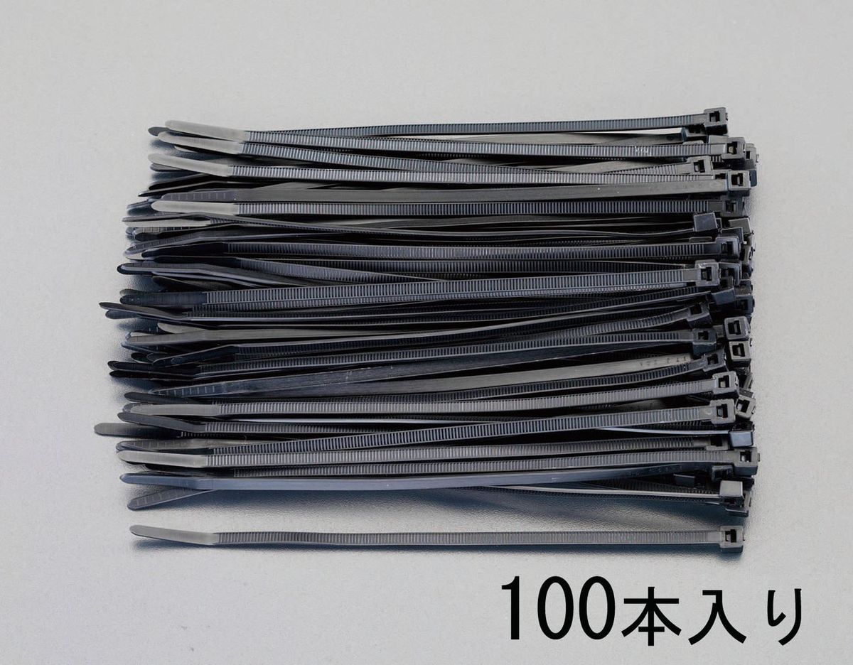 全長:202mm幅:3.6mm厚み:1.2mm最大径:50mmループ引張強度:13.6kgf材質:ナイロン66屋内外の紫外線の当たる場所でも使用可能。UL規格認定品入数は100本入りです。000012203811楽天 JP店　