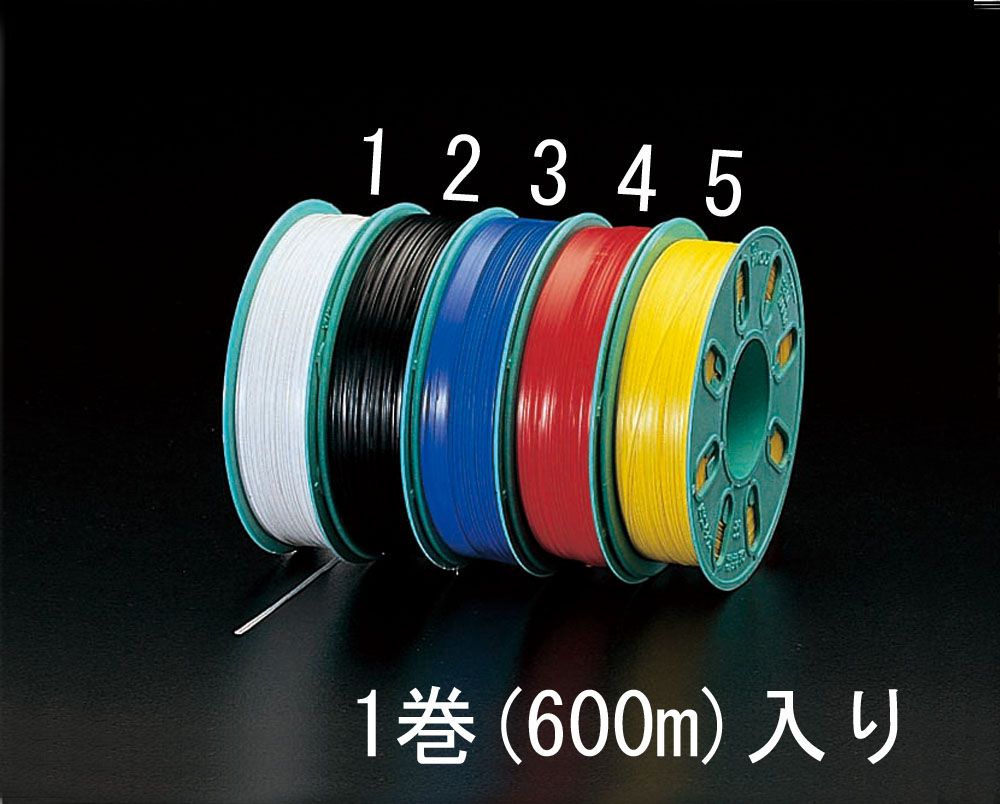 色:黒材質:スチール+PVCサイズ:4mm×600mドラムサイズ:φ214×52mmドラム中心部の穴径:φ30mm重量:1.66kg入数は1巻（600m)入りです。000012057205楽天 JP店　