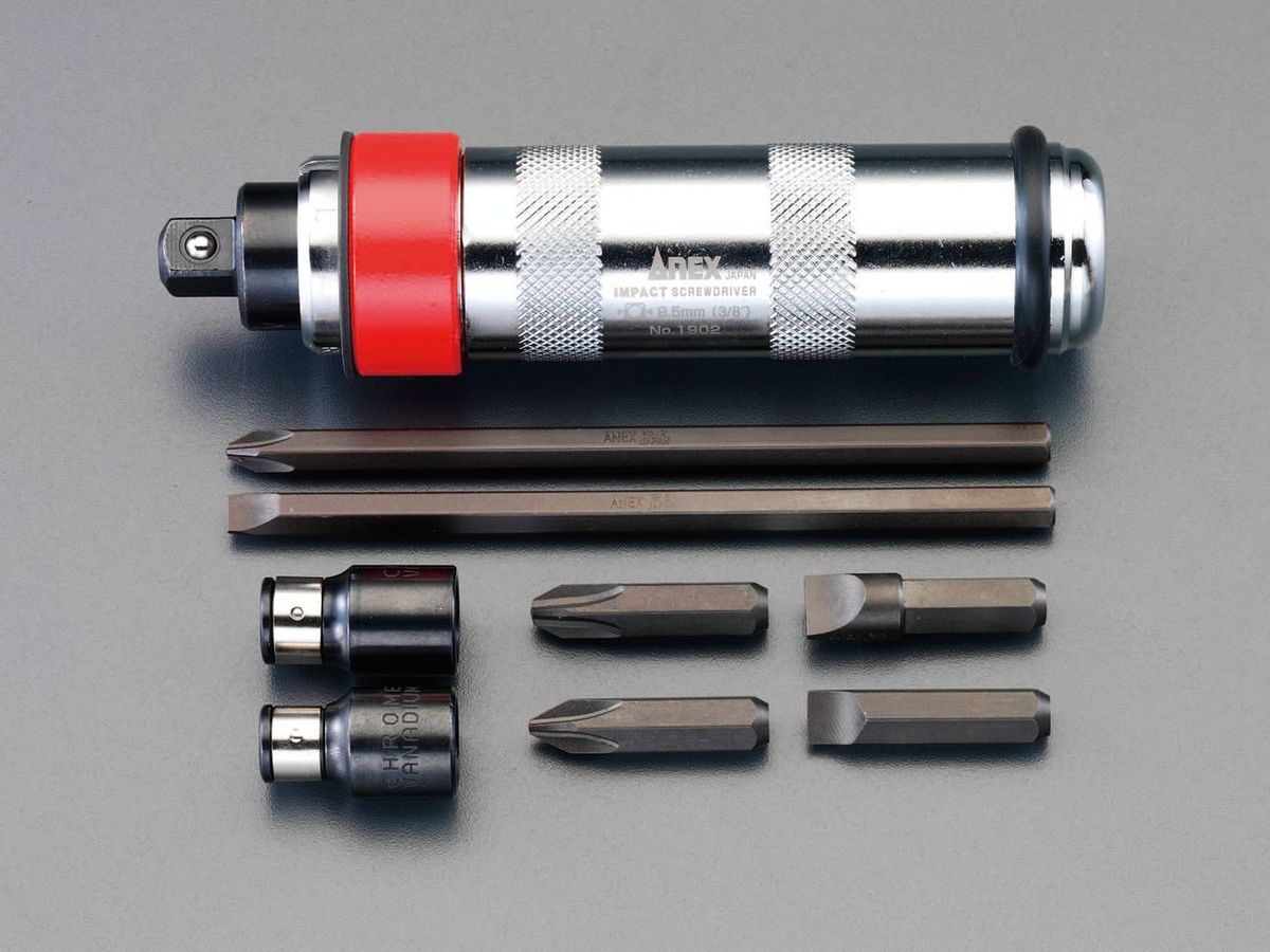 ●(セット内容)…9点●(+)ビット…＃2×36mm、＃2×125mm、＃3×36mm●(-)ビット…1×6mm、1×8mm、1.6×10mm●ドライバー全長…142mm ●ビットホルダー…1/4”hex×3/8”sq・8mm（5/16”）...