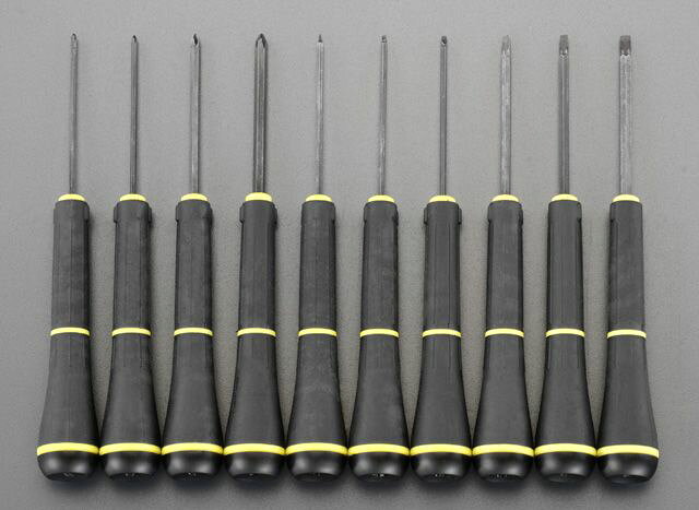 〈セット内容〉10本セット・(+)#000・#00・#0・#1・(-)1・1.5・2・2.5・3・4mm●全長…168mm●軸長…63mmビニール袋入りハンドル下部が回転するので早回しが可能です。000012085764楽天 JP店　