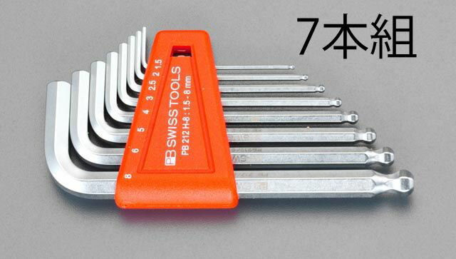 ●サイズ…1.5・2・2.5・3・4・5・6mm●軸長…50〜100mm●重量…82g7本組セットボールポイント付ホルダー付000012238087楽天 JP店　