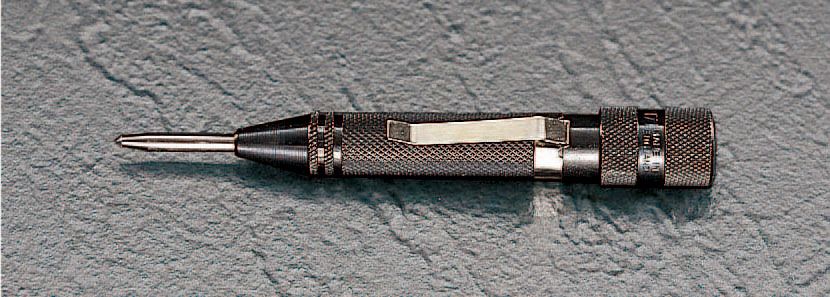 全長：120mmポイント材質：カーボンスチール片手で簡単に、しかも確実な場所に打ち込むことができます。(位置ずれがありません。)頭部でスプリングの強弱の調整ができます。000012014490楽天 JP店　