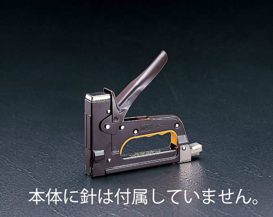 材質：スチール針装填方式：マガジンスライド方式針装填本数：144本※本体に針は付属していません。サイズ：176(L)X34(W)X131(H)mm重量：700g通常のホッチキスのようなクリンチ(紙綴じ、曲げ打ち）はできません。木に打つことも...