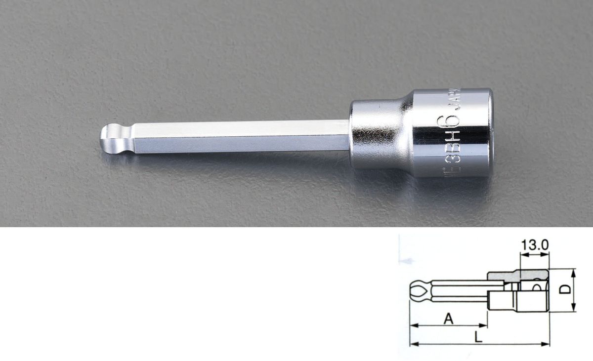 ●差込角…3/8”●対辺…10mm●サイズ…D：20mm、A：46mm、L(全長）：75mm●重量…70g±30°まで角度をつけることができます。000012226906楽天 JP店　