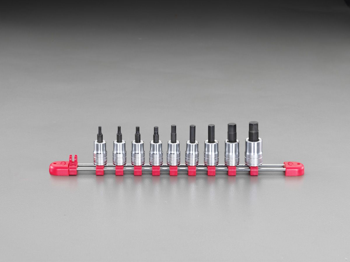 ●(セット内容)…9点セット●差込角…3/8”●サイズ…S：1/8”、L1：19mm、L2：48mm、D：17mmS：9/64”、L1：19mm、L2：48mm、D：17mmS：5/32”、L1：19mm、L2：48mm、D：17mmS：3...