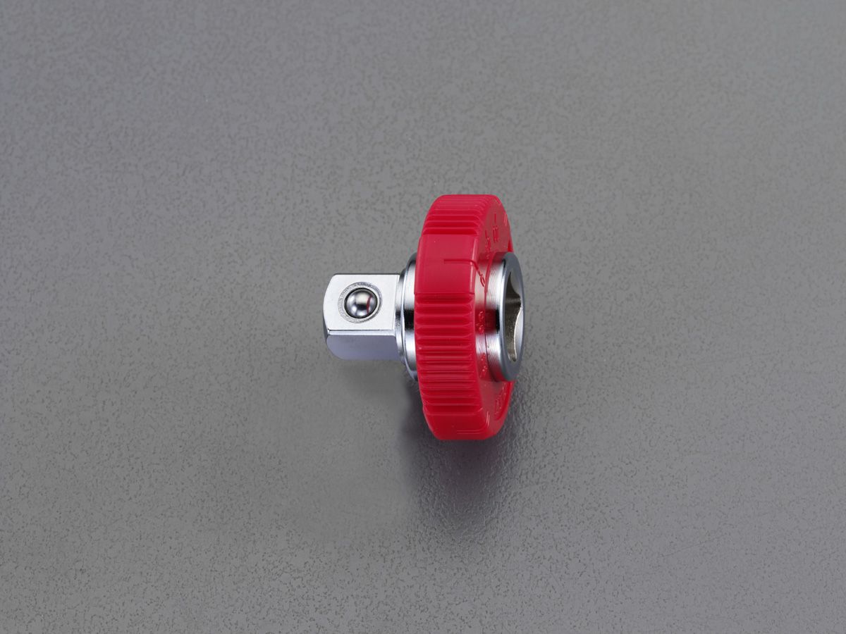 ●差込角…1/2”●全長…34.5mm●外径…φ46mm●サイズ…D：46、d：24、L1：34.5、L2：11●重量…100g●注意事項…2本以上接続して使用しないで下さい。グリップは樹脂で軽量です。グリップには回転角が分かりやすいよう手...