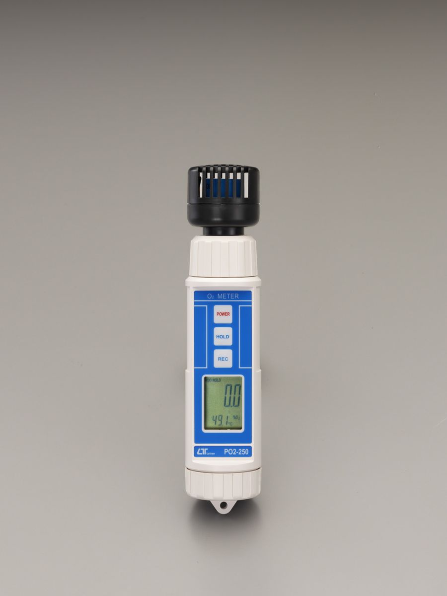 ●測定対象…O_2、温度●測定範囲…O_2：0〜30.0vol％、温度：0〜50.0℃●分解能…O_2：0.1vol％、温度：0.1℃●精度…O_2：±(1vol％rdg+0.2vol％)、温度：±0.8℃●警報設定値…18vol％●機能…...