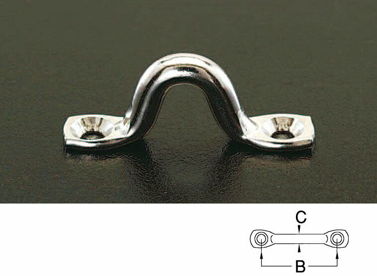 ●材質:SUS304●線径:8.0mm●サイズ:B:30mm、C:3.8mm●使用荷重:135kg●穴径:3.2mm000012004629楽天 JP店　