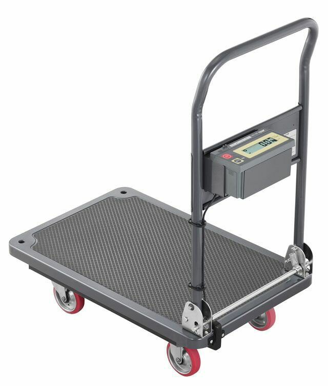 ●電源…単2電池×6本●秤量…100kg●最小目盛…0.2kg●計量部サイズ…445（W）×700（D）mm●外形サイズ…445（W）×780（D）×850（H）mm●重量…18kg計量と台車が一体化。ワンタッチで、容器の重量をゼロにします...