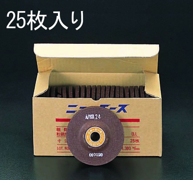 ●用途…一般鋼、ステンレス鋼のバリ、ビード取りに●最大回転数…13690rpm●最大使用周速度…4300m/min●粒度…A/WA24●サイズ…φ100×6(t)mm●穴径…15mm●入数…25枚入り000012063669楽天 JP店　