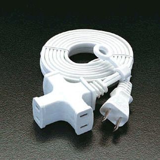 ●コンセント定格…15A・125V●コンセント数…3個●コード長…3m●電線仕様…VCTK2.0mm2×2心●コード形状…平行型コード材質：塩化ビニール製(コード・プラグ・ソケット)000012036186　