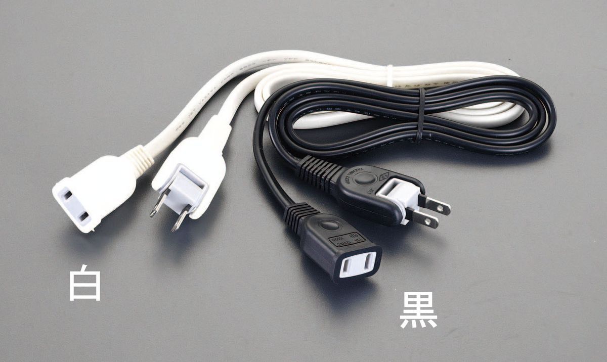 ●定格:15A・125V(1500W)●コンセント:2P×1個●コード長:3m●色:白スイングプラグ（絶縁カバー付）入数は1本入りです。000012089471　