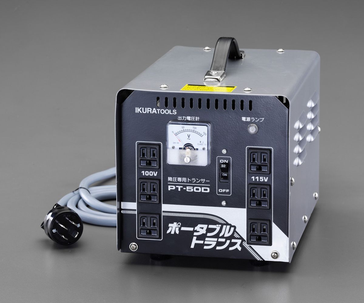 ●容量…5kVA●入力電圧…AC200V●出力電圧…AC100V、AC115V●出力コンセント数…100V・115V×各3個●使用場所…屋内用●入力ケーブル…3心(3.5mm2)×2m●本体サイズ…205(W)×305(D)×225(H)m...