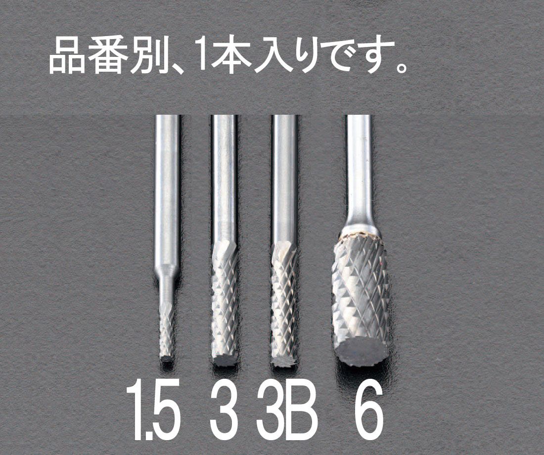 ●軸径…3mm●刃径×刃長×全長…3×13×38mm●刃形状…dカット(ダブル/ダイヤモンド)●適合材質…一般鋼、ステンレス鋼、鋳鉄、チタン、ニッケル、銅●入数…1本入り000012036463　