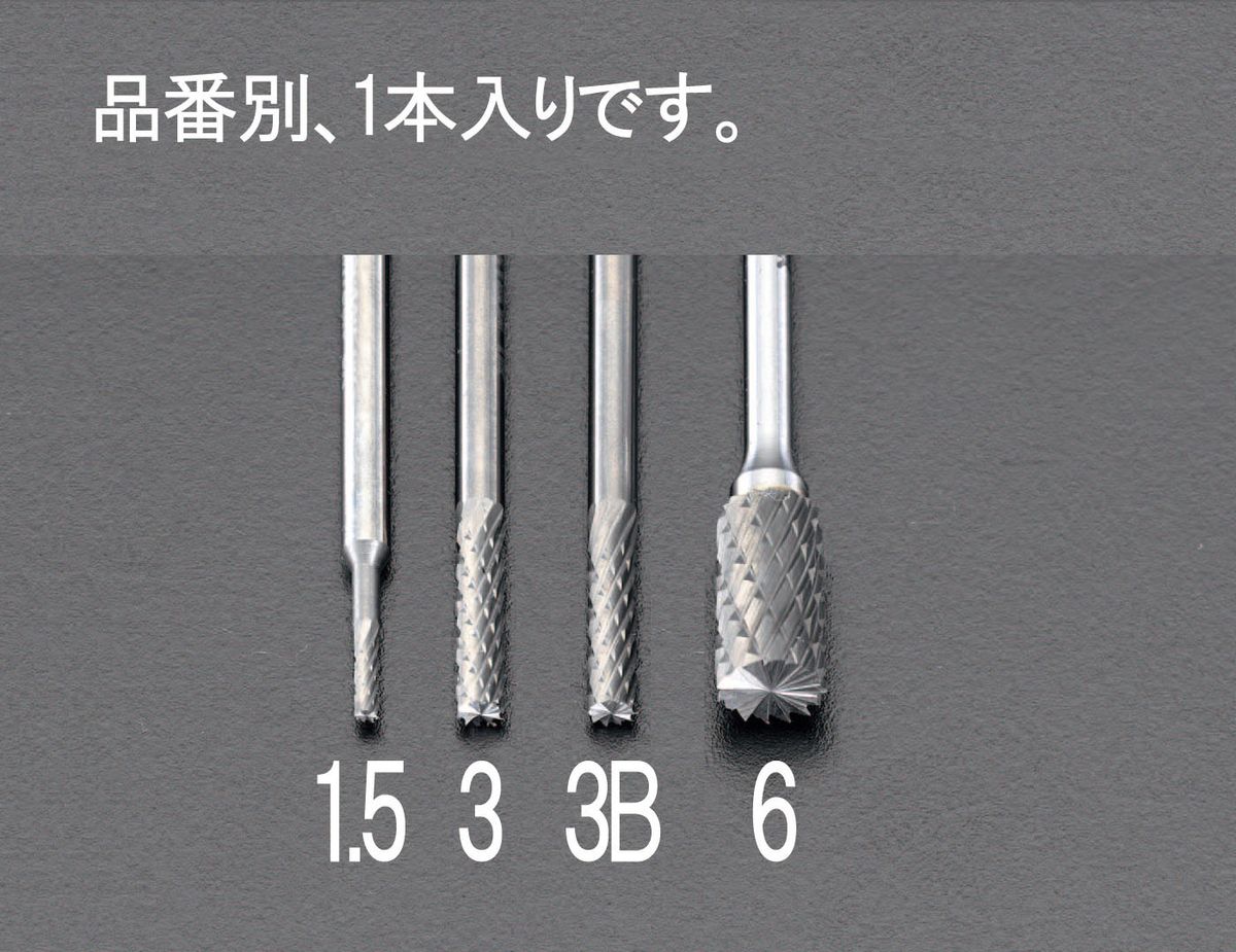 ●軸径…3mm●刃径×刃長×全長…6×13×45mm●適合材質…銅合金、鋳鉄、プラスチック、硬質ゴム、ステンレス、ニッケル合金、チタニウム●入数…1本入りエンドカット付000012036466楽天 JP店　