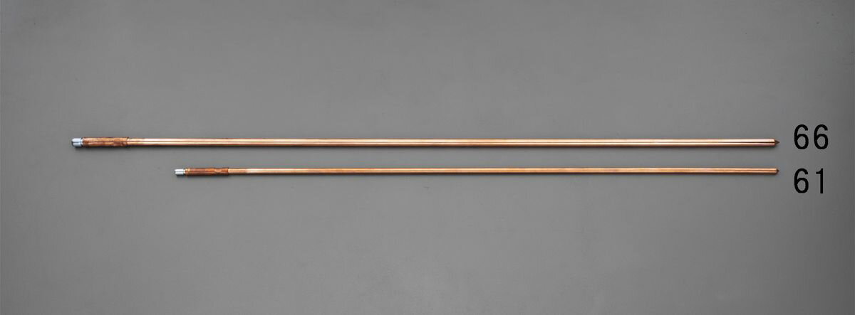 ●参考種別:B種●サイズ:φ10×1000mm●銅被覆厚:4-7μ●材質:銅被鋼棒（鉄心（銅メッキ））●重量:680g●適合リード棒（上部）:EA940AS-42連結式・下部用アース棒単一式（上部）として使用する場合は、リード端子（EA94...