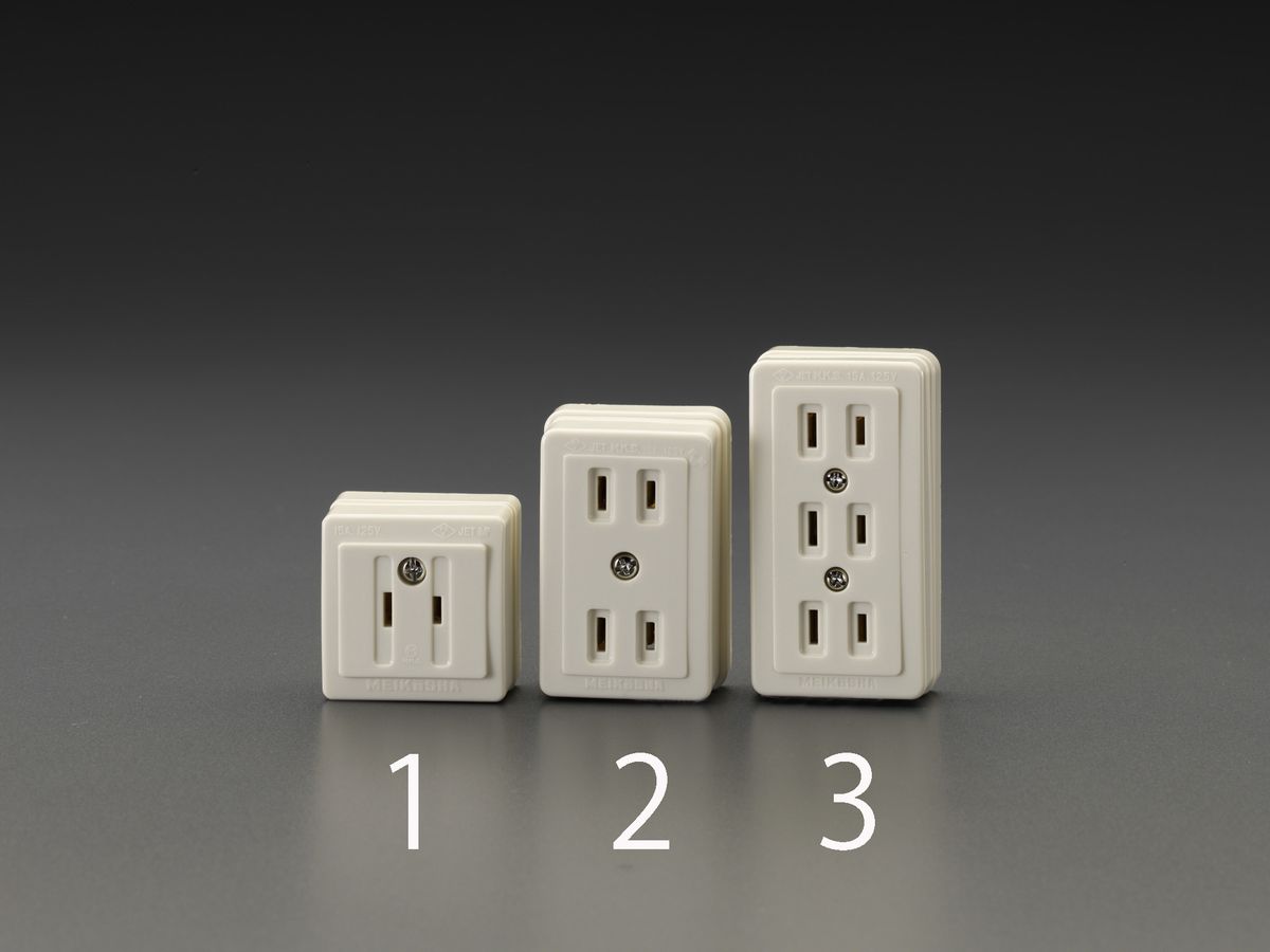 ●定格容量:15A 125V●差込口:3個●外形サイズ(mm):48×88×26(D)RoHS対応品000012064995　