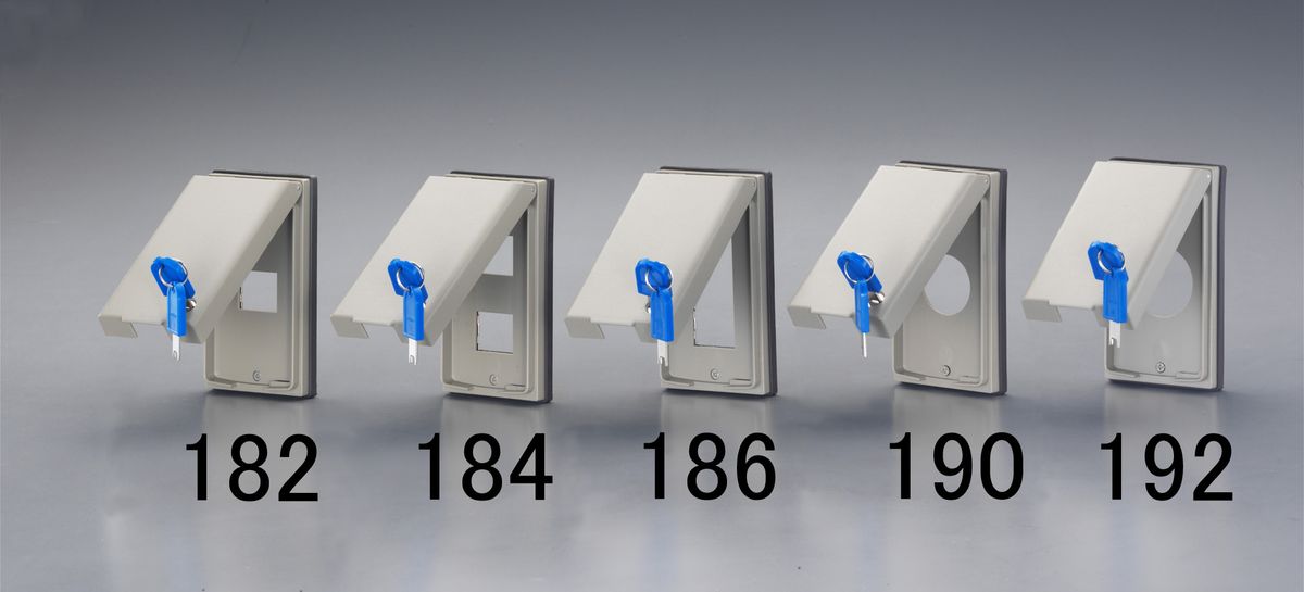 ●サイズ:133×75×29.5（厚み）mm●スイッチサイズ:φ35.5mm●取付ピッチ:101mm●スイッチ:丸穴コンセント用RoHS対応屋外のコンセントやスイッチにML防滴プレートキー付000012242291楽天 JP店　