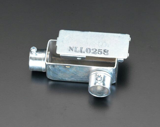 ●呼び:E19●サイズ:90×33×35mm●材質:スチールL形二方出000012038633楽天 JP店　