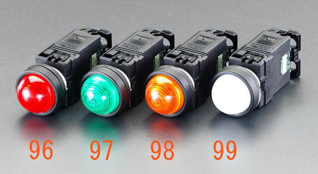 ●材質:本体:ポリカーボネイト●色:白●定格電圧:AC110V●型式:DR22D0L-H3富士電機パネルカットφ22、φ25mm兼用φ22mm表示燈 LED AC/DC24V球付トランス付000012091367楽天 JP店　
