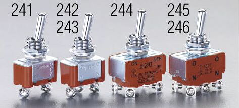 ●パネルカット:12.5mm●端子形状:ねじ端子●接点容量:15A 125V AC●接触抵抗:10mΩ以下●極数:単極双投●スイッチ特性:ON-ON000012201906　