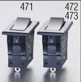 ●パネルカット:34.2×17.2mm●定格容量:15A 125V AC●パネル厚:1-4mm●端子形状:ハンダ端子●極数:単極単投●スイッチ特性:ON-OFF000012201947　