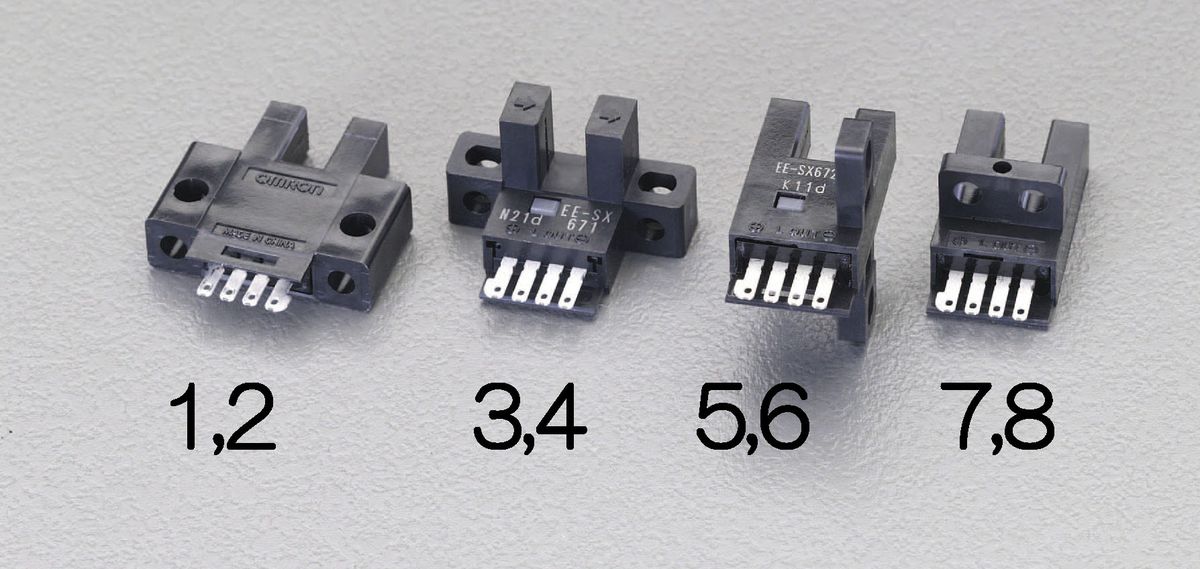 ●検出距離:5mm(溝幅)●電源電圧:DC5-24V±10%、リップル10%以下●接続方式:コネクタータイプ(4極)●形状:T型●表示灯モード:遮光時点灯●型式:EE-SX672A透過形(溝型)直流光方式NPN出力000012230983　
