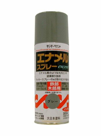 ツヤあり内容量：300ml色：グレー塗り面積(2回塗り)：1.0から1.5m2乾燥時間(指触)：20℃：約30分、冬期：約60分 (半硬化)：20℃：約60分、冬期：約2時間合成樹脂柄エナメルスプレーです。塗膜がきわめて厚くぬれるので、ラッ...