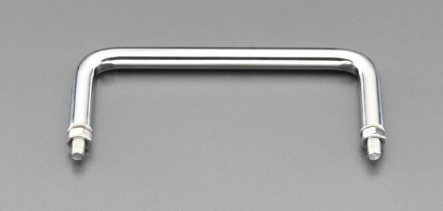 ●材質:ステンレス(鏡面仕上げ)●ねじサイズ:M6●サイズ(mm):A:10、L1:120、L:110、H:50六角ナット・スプリングワッシャー各2個付000012092120　