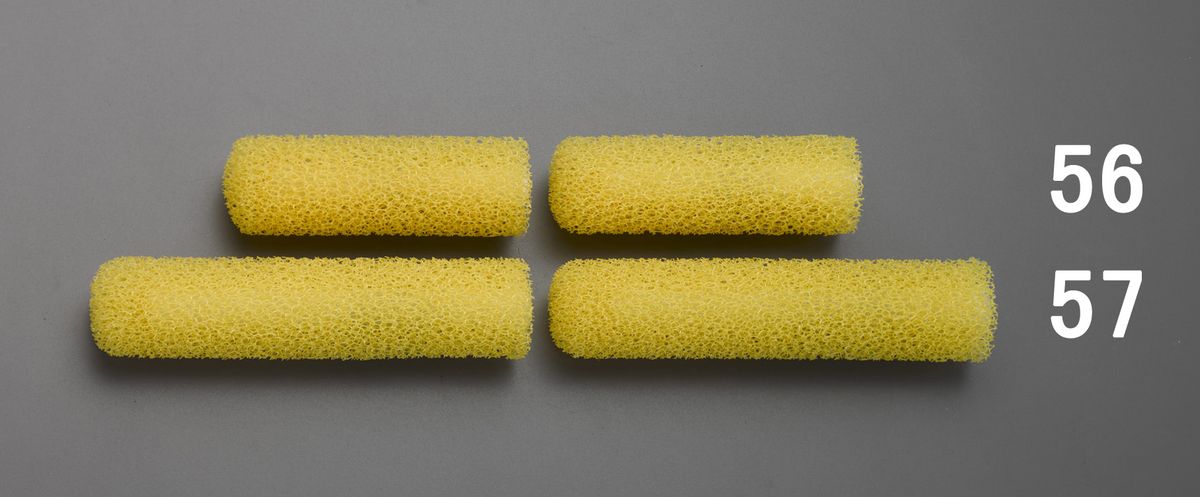 ローラー材質：ウレタンフォーム毛丈：13mm毛幅：100mm入数：2本入りEA109ND-51用替ローラー000012072232　