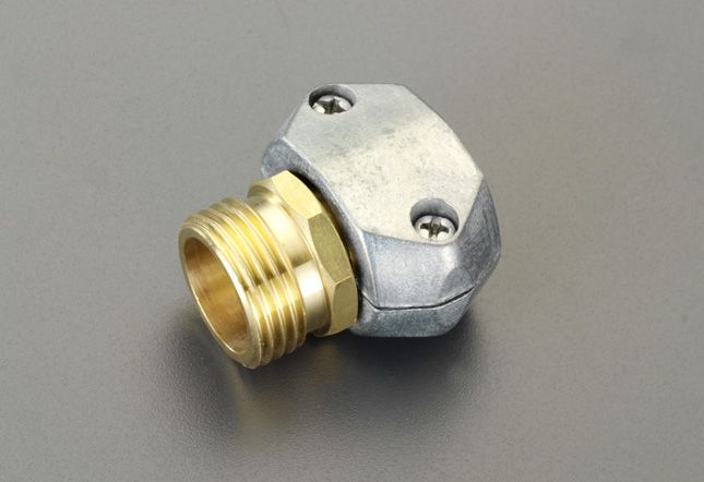 ●サイズ…44×41mm●適合ホース内径…5/8”・3/4”●ねじサイズ…3/4”NHオス●材質…真鍮ゴム・プラスチックホース用ビスはステンレス製000012084546　