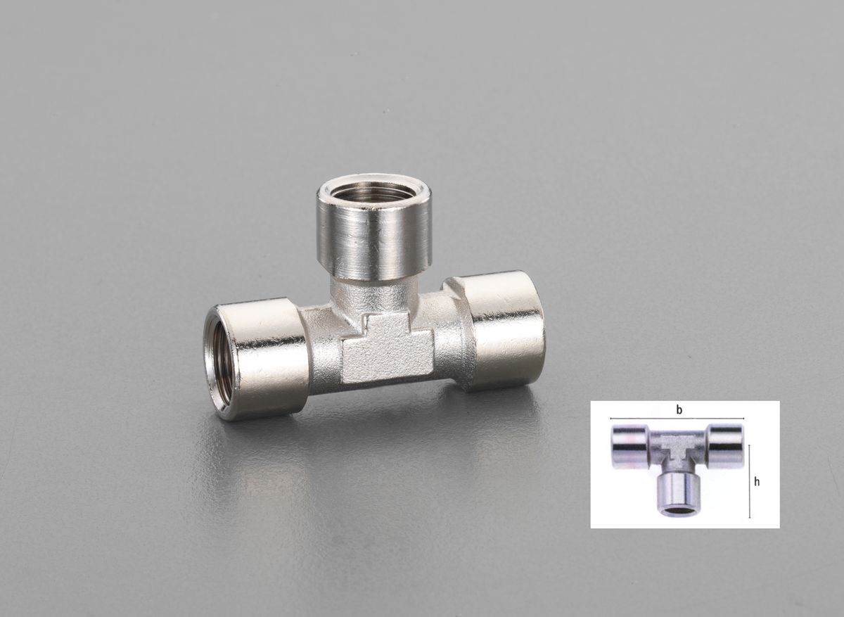 ●材質:真鍮（ニッケルメッキ）●最高使用圧力:0.78MPa（8kgf//cm2）●ねじ径:G（PF）1/8"●六角対辺:11mm●サイズ（mm）:b:42、h:21●ねじ有効長:8mm●重量:約31g000012236089　
