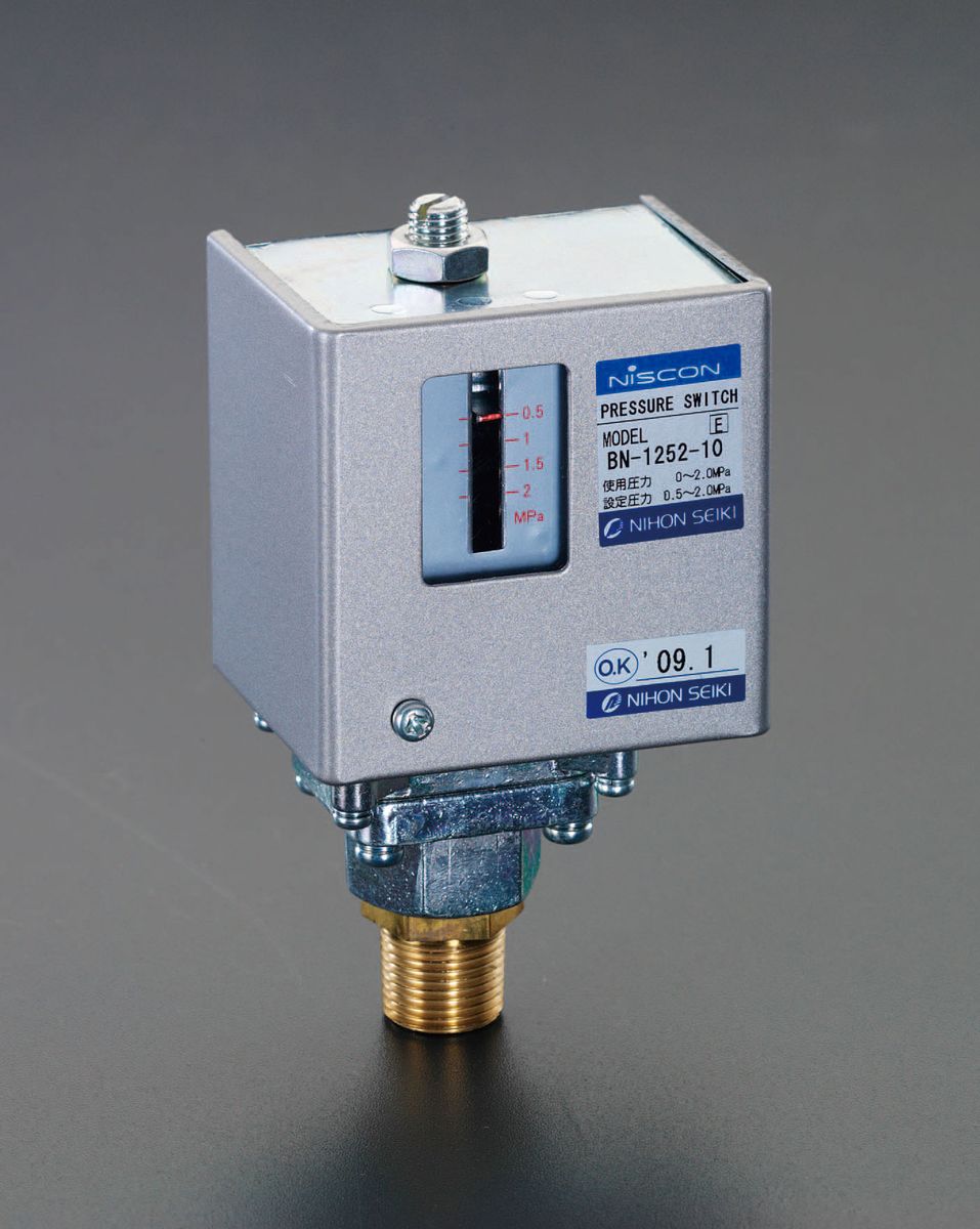 取付ねじ：R(PT)3/8"使用流体：空気周囲温度：5-60°C設定圧力範囲：2.0-4.0MPa使用圧力：2.0-4.0MPaマイクロスイッチ000012095548　