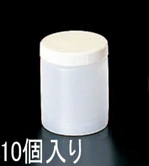 ●材質:本体:ポリエチレン、キャップ:ポリプロピレン●容量:500ml●内径:72mm●胴径:90mm●高さ:112mmフタはねじ式、中ブタなし。フタの内側にソフトパッキン付　入数は10個入りです。000012225380　