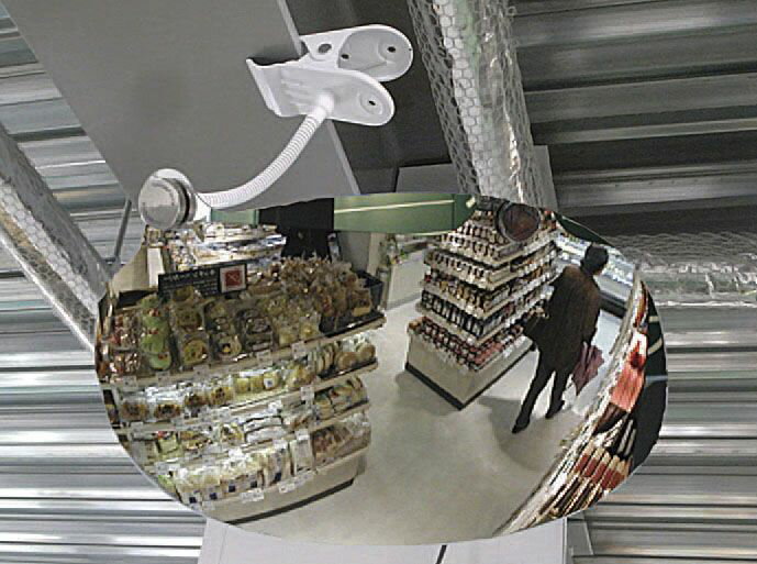 ●設置可能場所:天井、壁●タイプ:クリップ式●クリップ可能寸法:パイプ:φ24-43mm、板物:15-43mm●サイズ:350×230mm●曲面:860R●重量:0.54kg ●鏡面材質:アクリル室内専用コンパクトサイズで縦・横自由自在。ど...